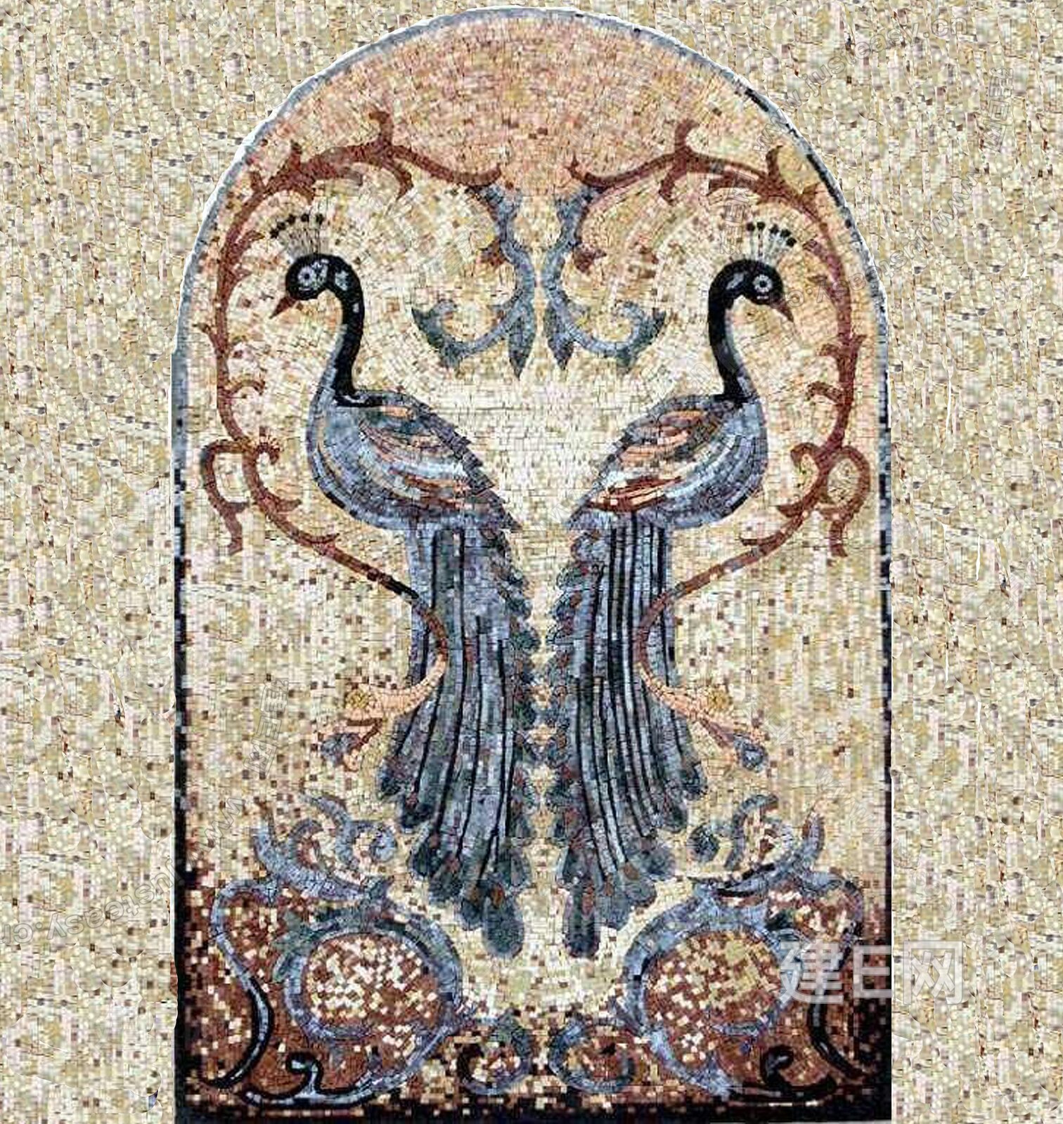 动物壁纸壁画3d贴图下载[ID:116479801]_建e贴图