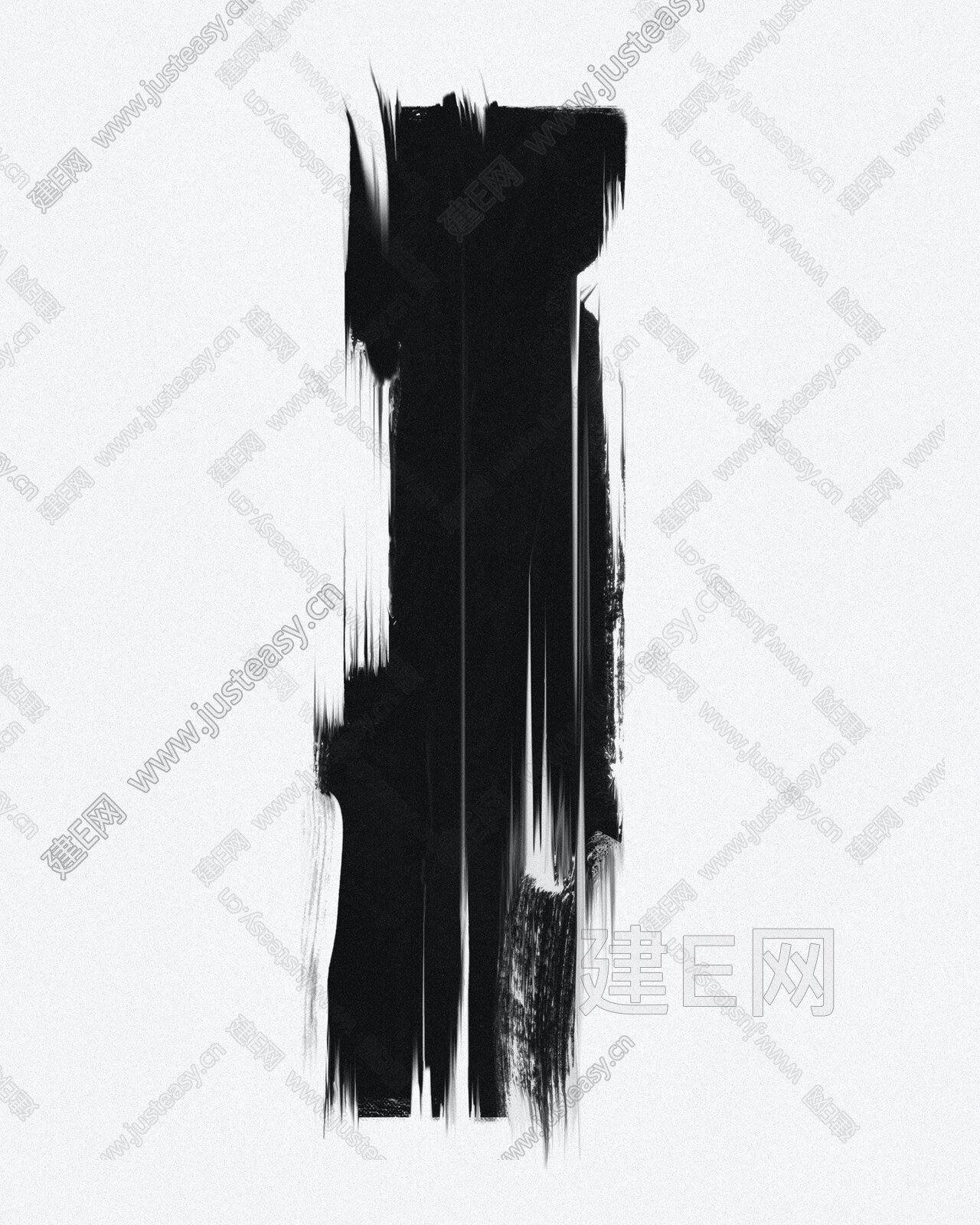 毛笔画，水墨画，装饰画，挂画，水彩画，艺术画，抽象画3d贴图下载[ID:116873220]_建E室内设计网