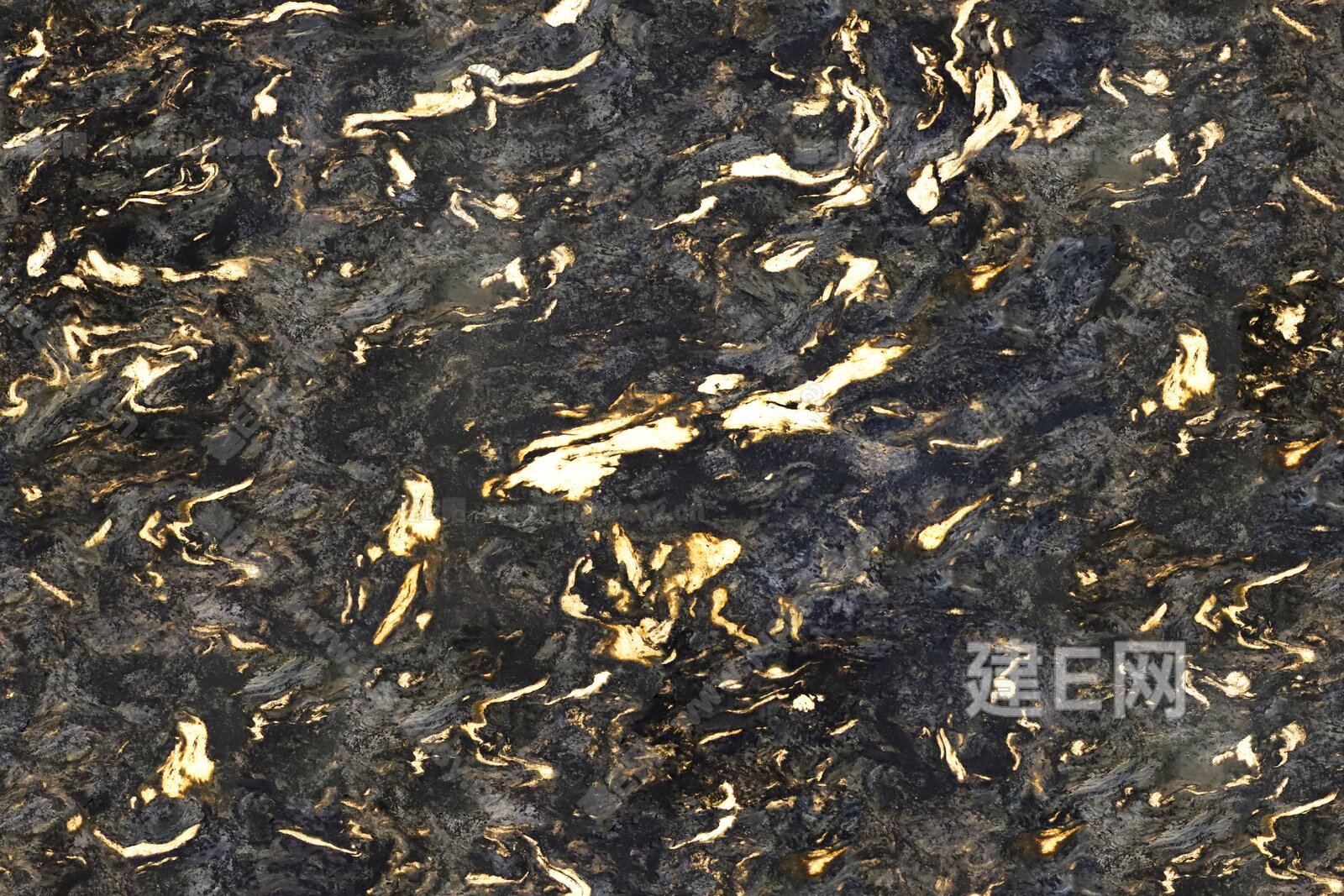 无缝黑色金纹梦幻大理石奢石3d贴图下载[ID:106388173]_建e贴图