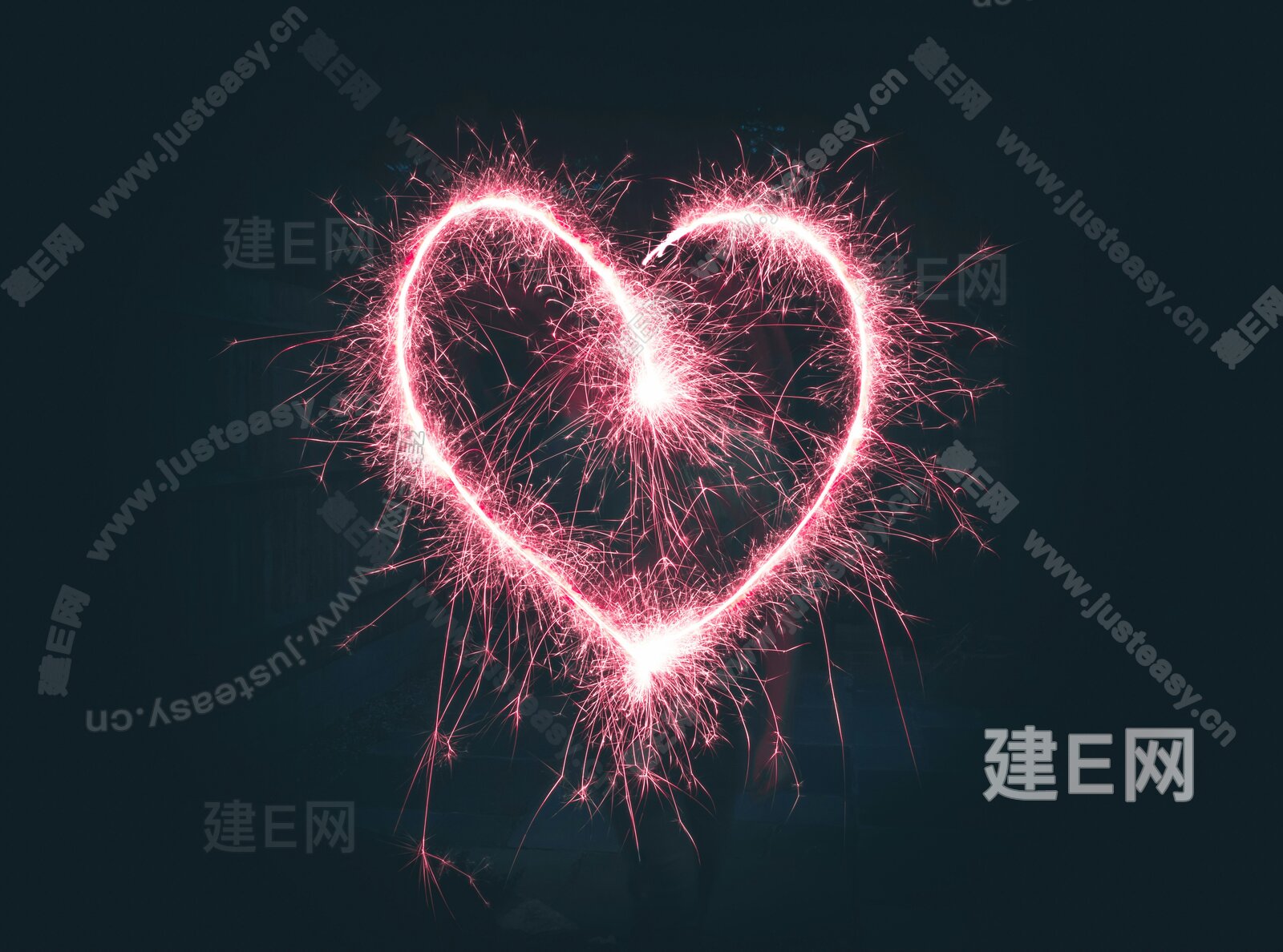 爱心烟花火焰素材3d贴图下载[ID:104749574]_建E室内设计网